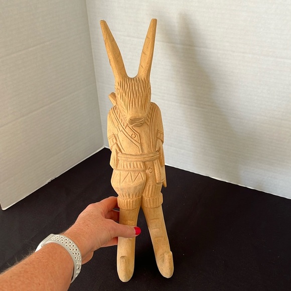 Vintage | Wall Decor | Year Of The Rabbit Antique Carved Wooden Rabbit ...